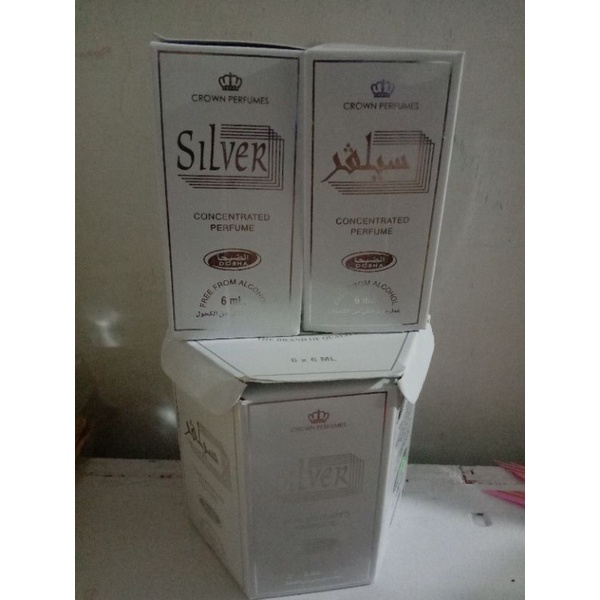 Jual parfum arab aroma silver 6ml | Shopee Indonesia