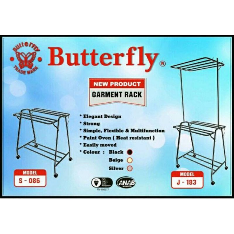 Jual Jemuran Baju Model Pendek Praktis Butterfly S086 | Shopee Indonesia