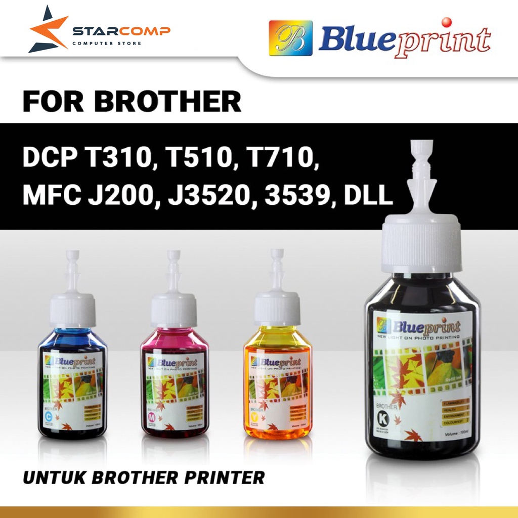 Jual TINTA REFILL BLUEPRINT 100ML BROTHER | Shopee Indonesia
