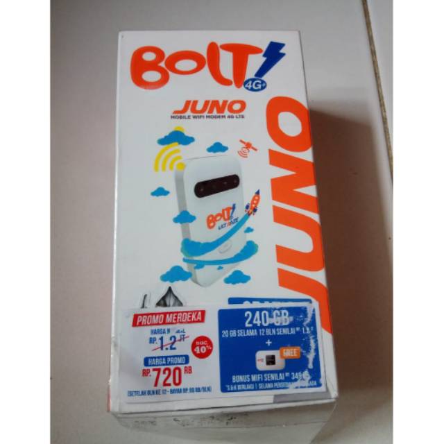 Jual Modem bolt juno unlock free kuota 240gb | Shopee Indonesia