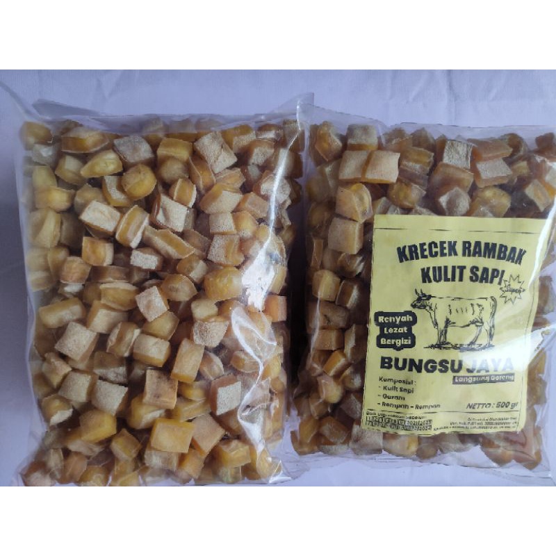 Jual Krecek Kulit Krecek Rambak Kulit Sapi kotak tahu | Shopee Indonesia