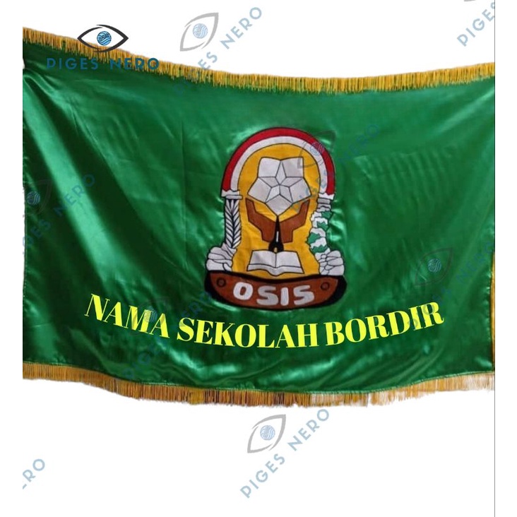 Jual Bendera Ruangan Bordir Logo OSIS 90 x 135 Cm - Satin | Shopee ...