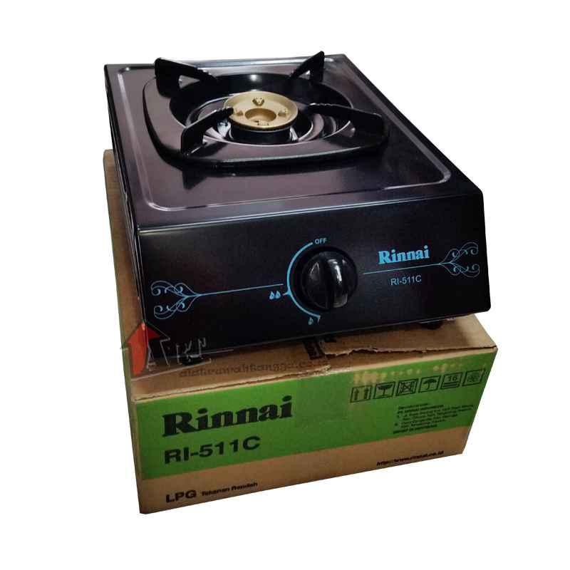 Jual Rinnai Kompor Gas 1 Tungku RI 511C / RI511C - Hitam | Shopee Indonesia