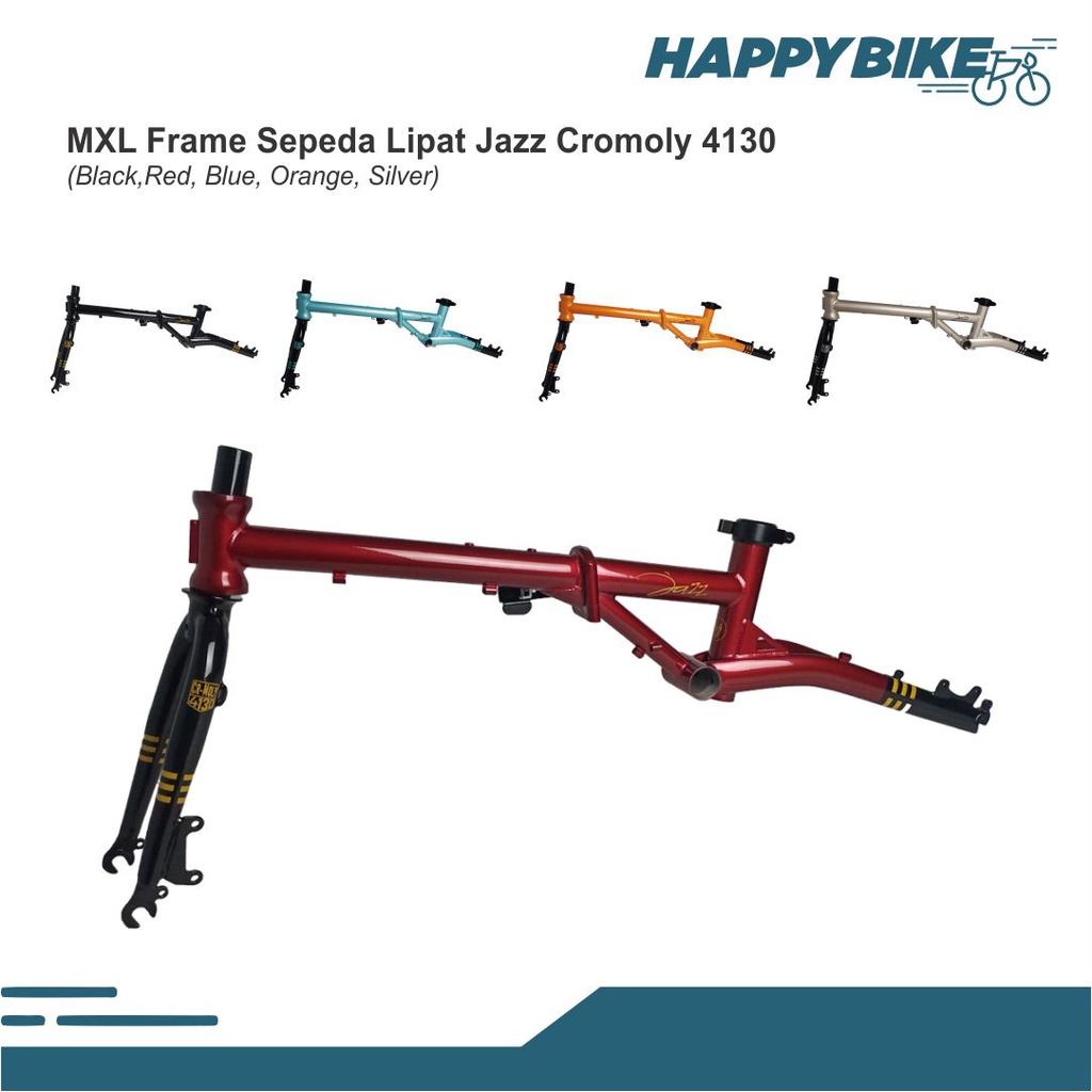 Jual MXL Frame Rangka Sepeda Lipat Jazz Folding Bike Hybrid Bahan ...