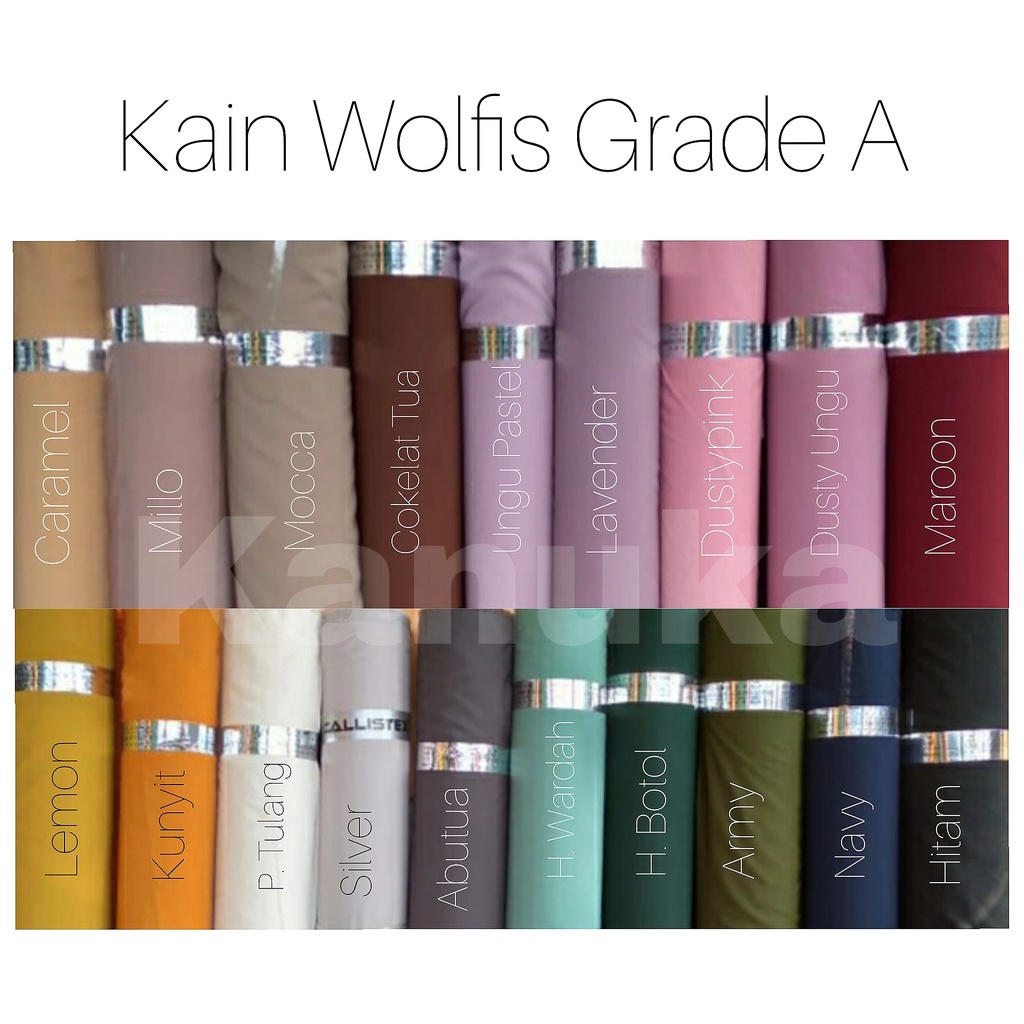 Jual Bahan Kain Wolfis 5 meter Lembut Murah / Kain Woolpeach / Kain ... Jual Bahan Kain Wolfis 5 meter Lembut Murah / Kain Woolpeach / Kain ...