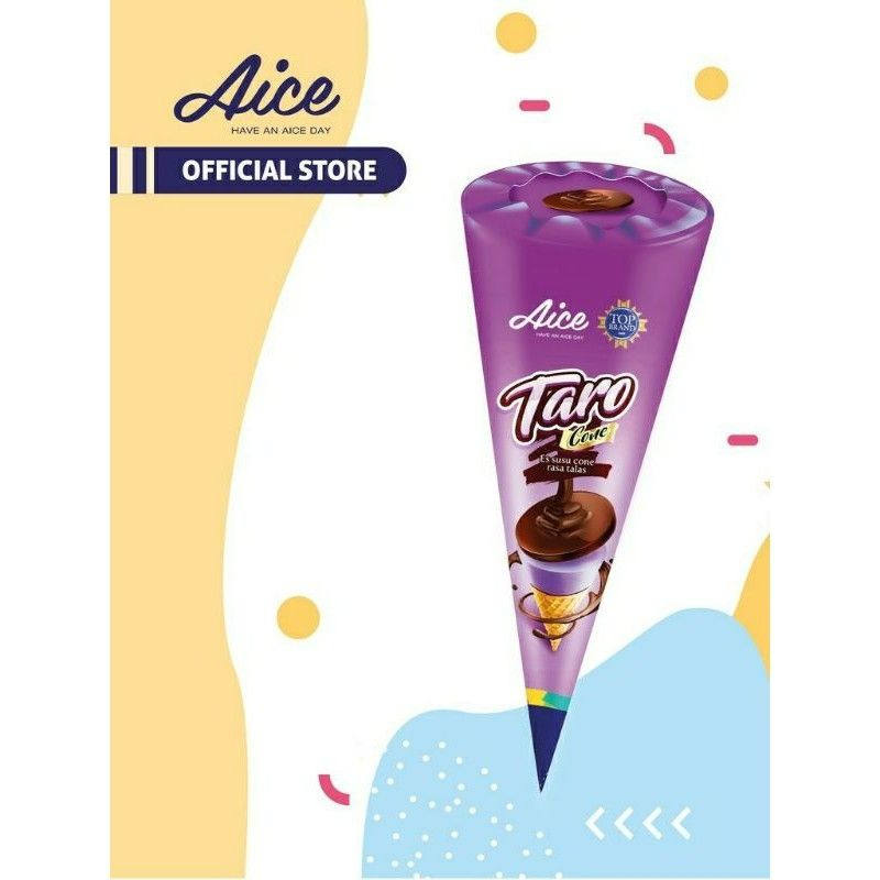 Jual Aice es krim Cone taro 1 box isi 24pcs | Shopee Indonesia