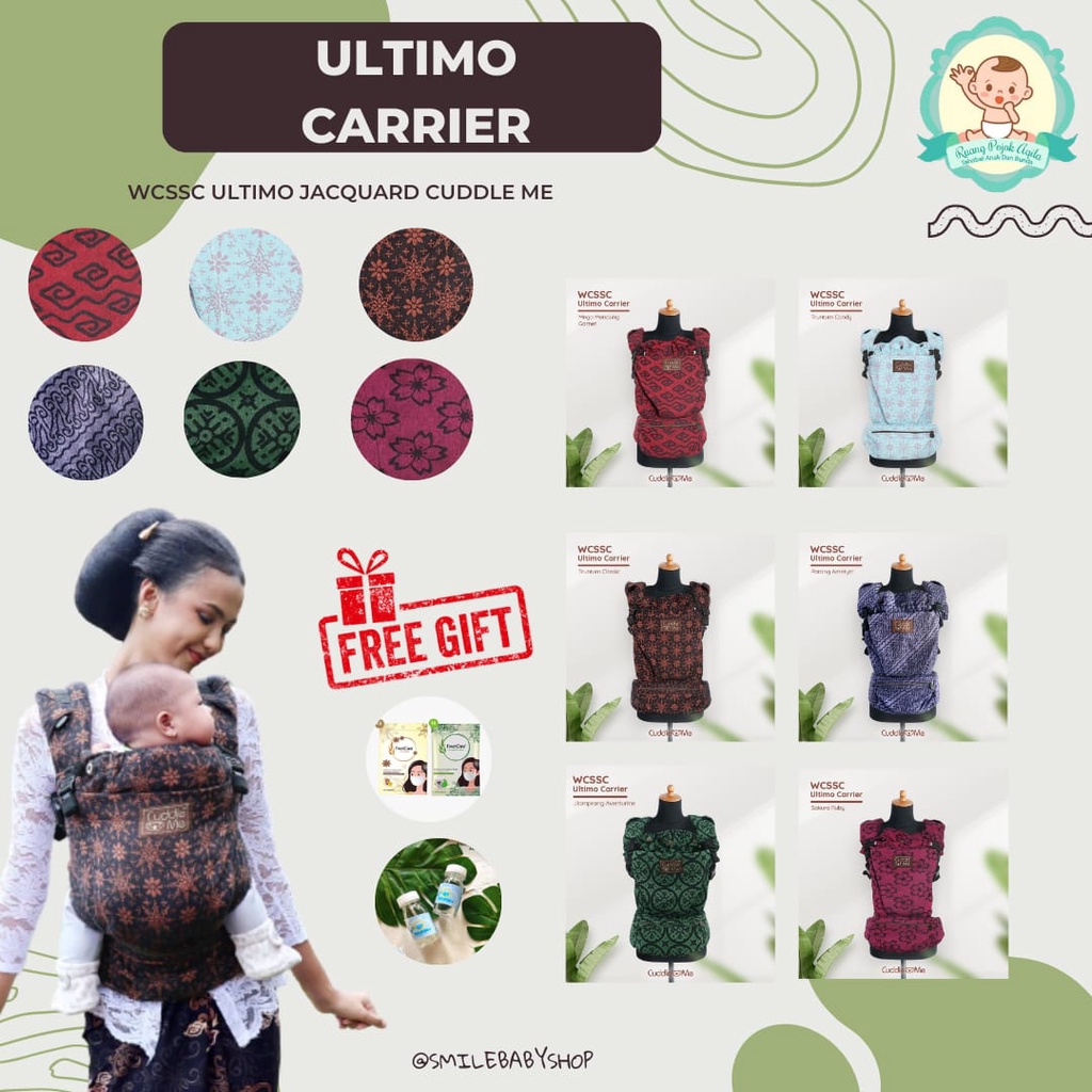 Jual Ultimo WCSSC Cuddle Me/ Gendongan Tenun Cuddle Me Woven Jacquard ...