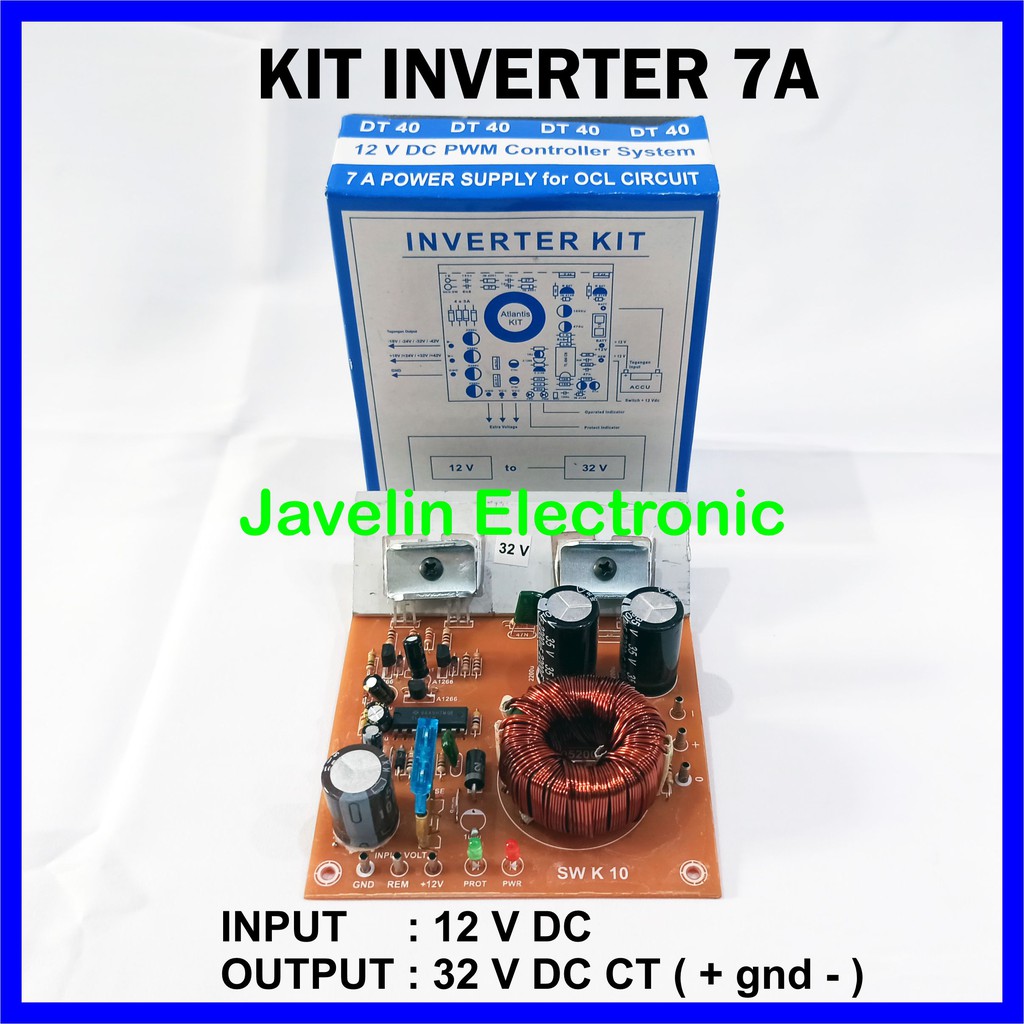 Jual Kit Inverter DC 12 Volt ke DC 32 Volt CT - Converter 12V DC to 32V DC | Shopee Indonesia