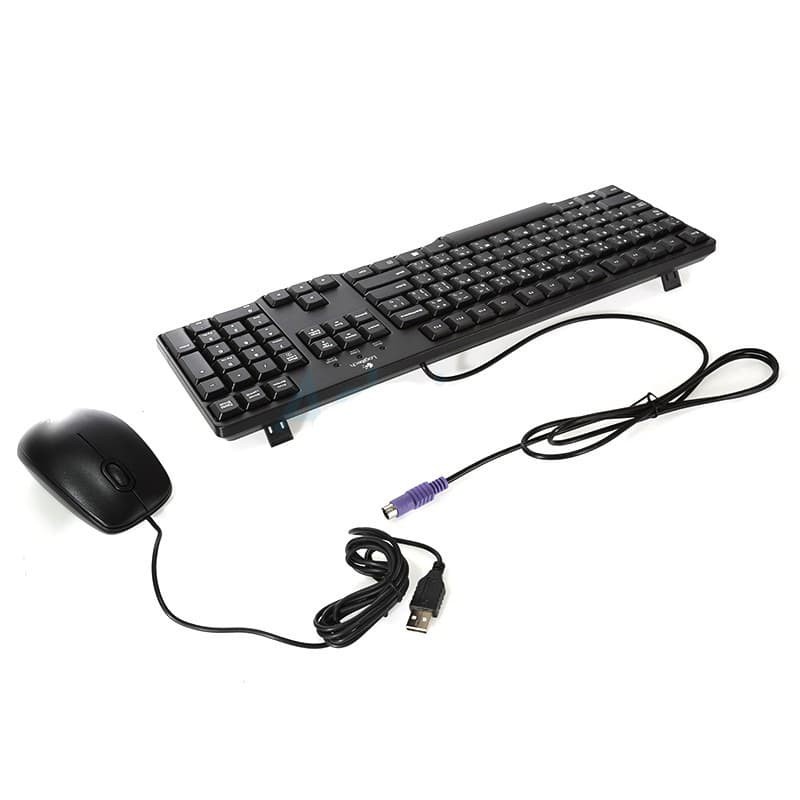 Jual Keyboard + Mouse logitech K100 PS2 + B100 USB | Shopee Indonesia