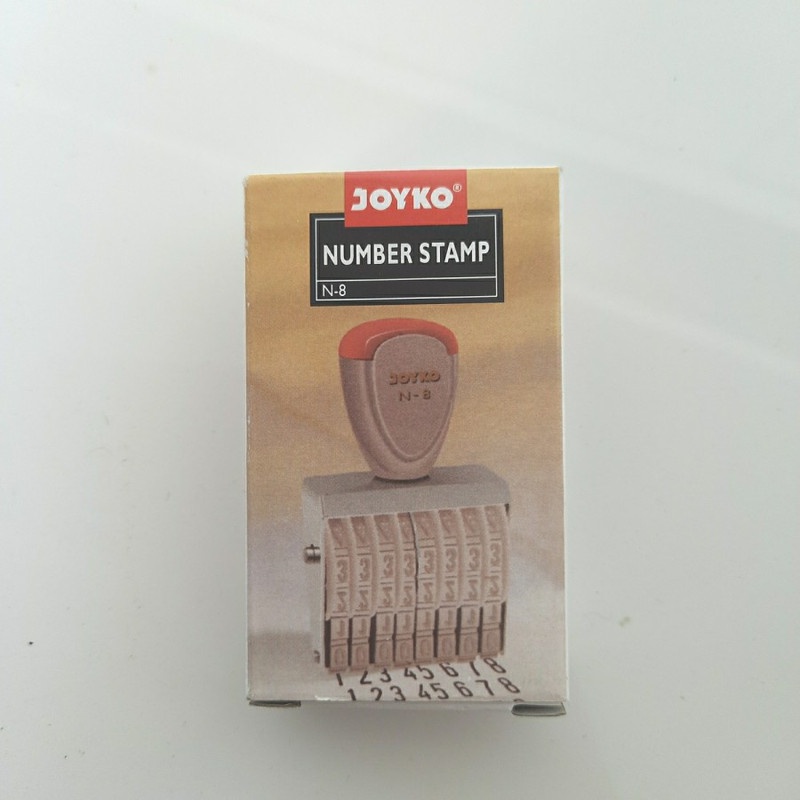 Jual Stempel Angka Joyko N8 Number Stamp 8 Digits - 1 Buah | Shopee ...