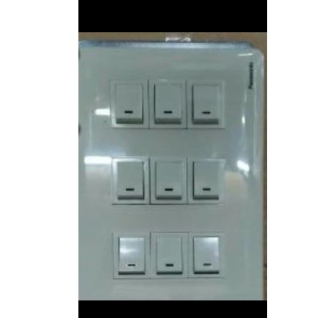 Jual saklar grid switch panasonic 6 9 12 15 gang tipe full color 9gang ...