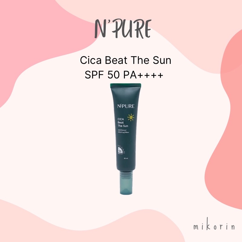 Jual N’PURE Cica Beat The Sun SPF 50 PA++++ | Shopee Indonesia