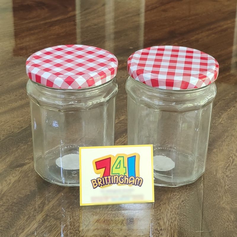 Jual Botol Selai Kaca 450ml/ Round Clear Jar/ Toples Kaca Mini/ Toples ...