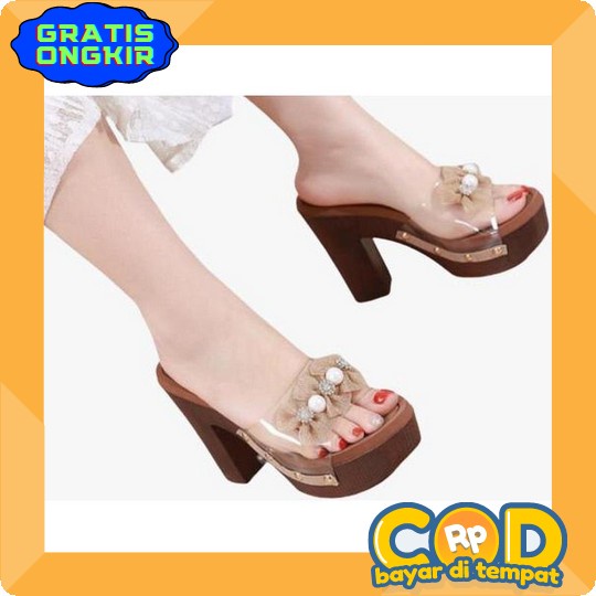 Jual Sendal Hak Wanita Kekinian Untuk Kondangan Sandal High Hells ...