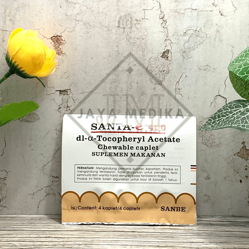 Jual Santa E 400 Per Strip Isi 4 Kaplet Kunyah | Shopee Indonesia