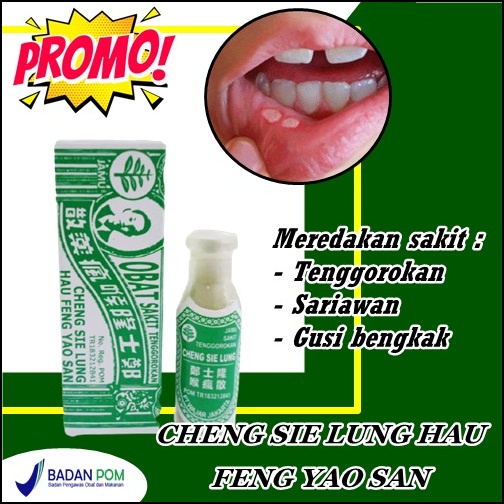Jual BPOM obat sariawan mulut cina cheng sie lung hau fung san obat ...
