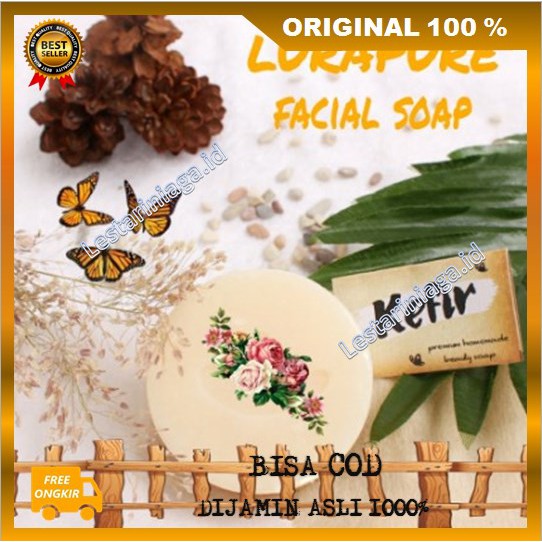 Jual [BISA COD] Lurapure Sabun Wajah Untuk Kulit Normal VARIAN KEFIR ...