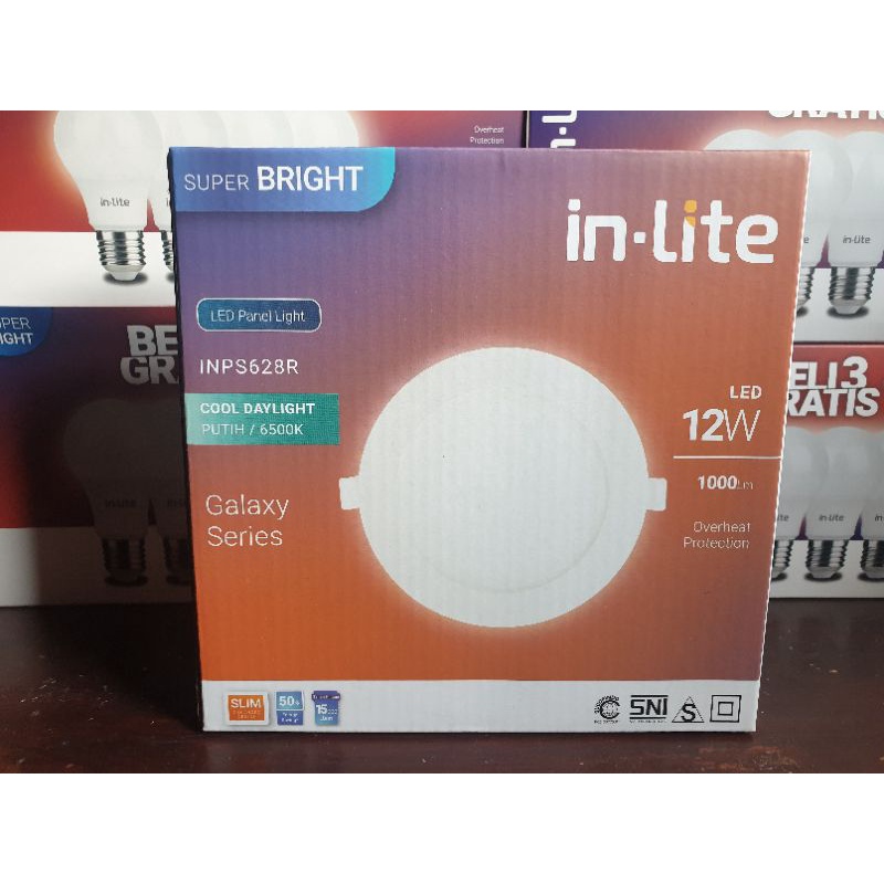 Jual lampu panel galaxy in lite inps 628R 12w | Shopee Indonesia