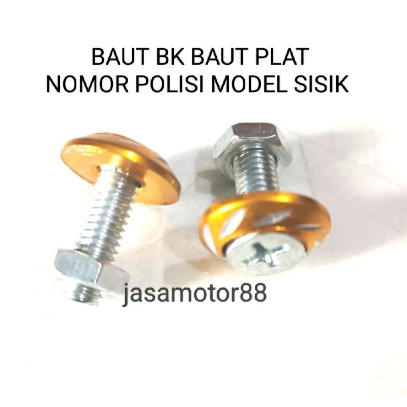 Jual BAUT BK BAUT PLAT NOMOR MODEL SISIK BAUT 10 HARGA SEPASANG ...