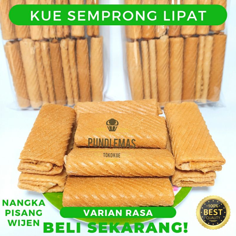 Jual Kue Semprong Lipat - 250 Gr Kue Semprong Dompet Terlaris 250 Gr ...