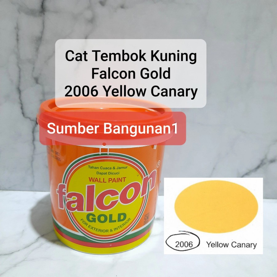 Jual Cat Tembok kuning 2006 yellow canary falcon gold 1 kg dinding ...