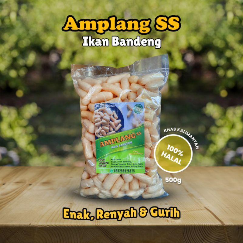 Jual kerupuk amplang/Amplang SS ikan bandeng 500 gram | Shopee Indonesia