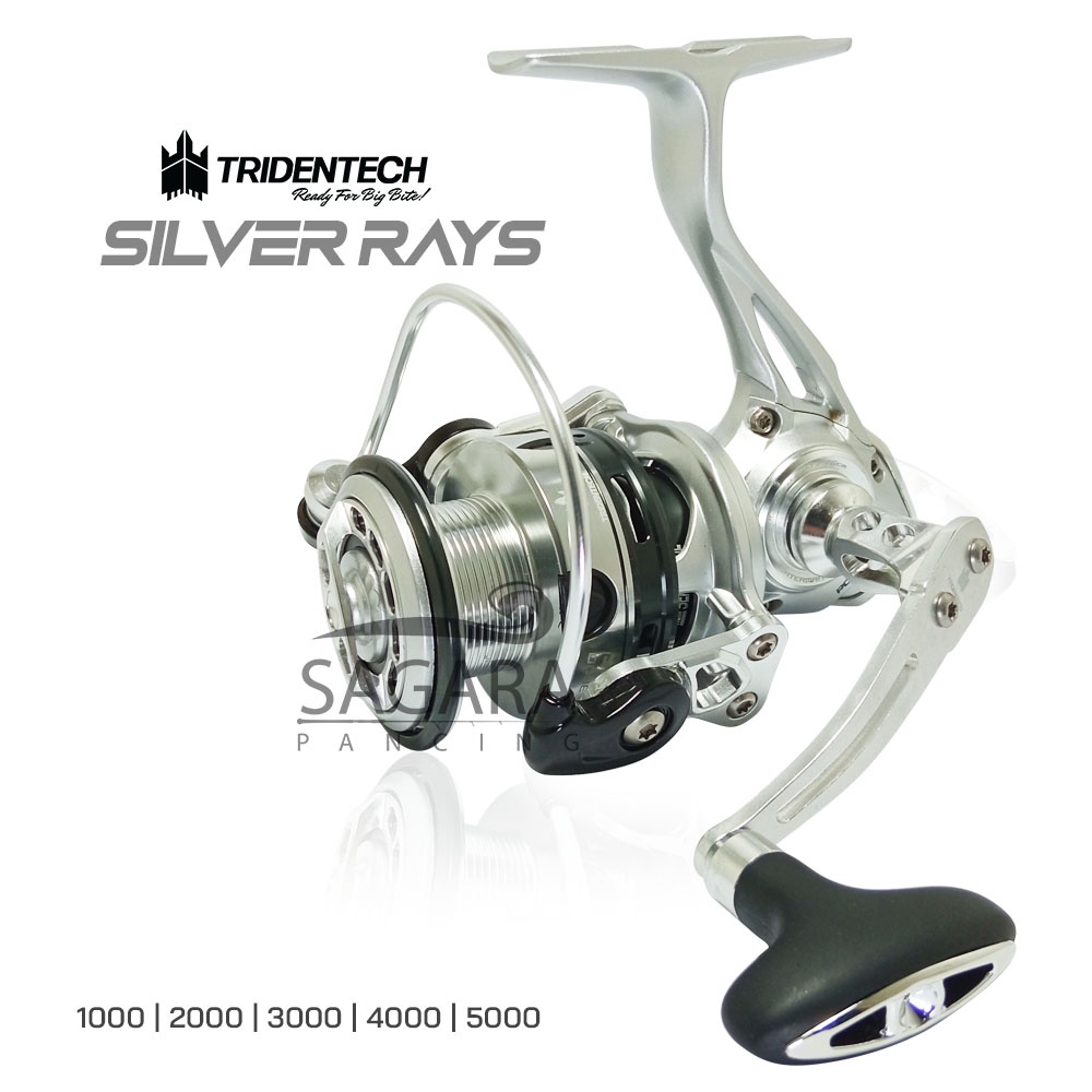 Jual Reel Tridentech Silver Rays Light ARK Reel Pancing Spinning Power Handle | Shopee Indonesia