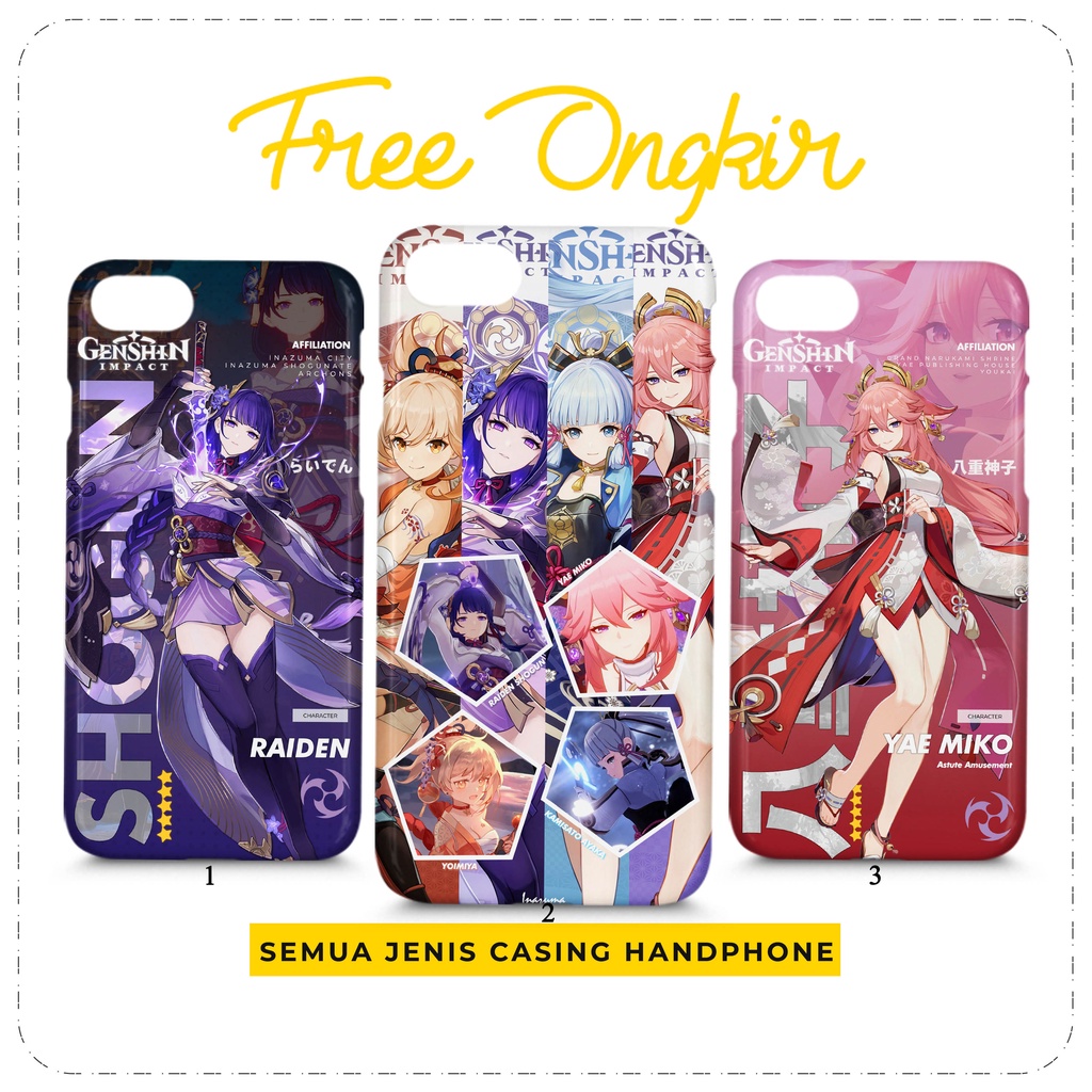 Jual Phone Case Genshin Impact Inazuma Custom Casing HP All Type ...
