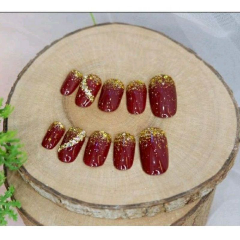 Jual Kuku palsu fake nails kuku 3d kuku wedding Kuku Palsu 3D Nail Art ...