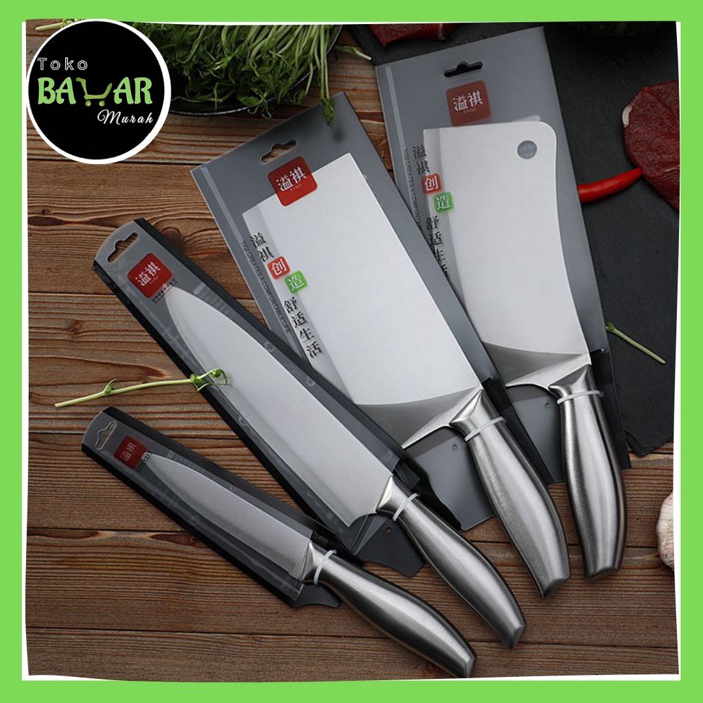 Jual Pisau Dapur Stainless Steel / Chef Knife Stainless Steel / Pisau ...