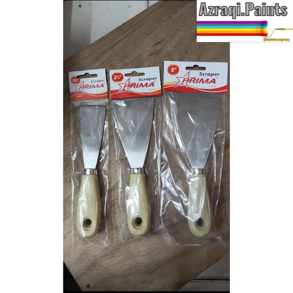 Jual KAPE BESI SCRAPER MEREK ( PRIMA ) BERBAGAI UKURAN | Shopee Indonesia