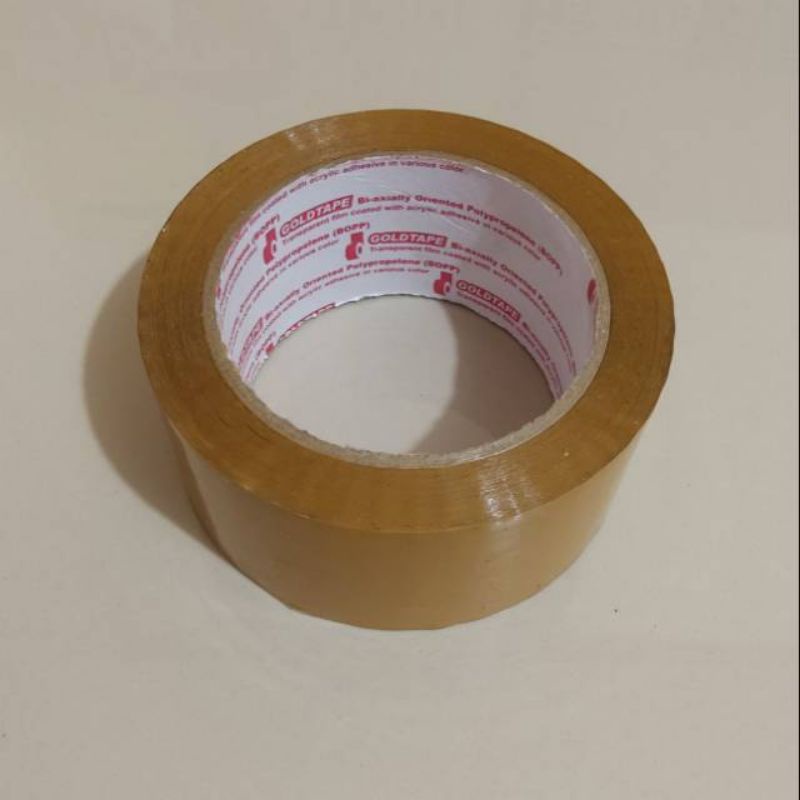 Jual LAKBAN COKLAT GOLD TAPE 48mm x 72 yard / LEM LAKBAN DUS / lakban bening / perban dus /lem ...