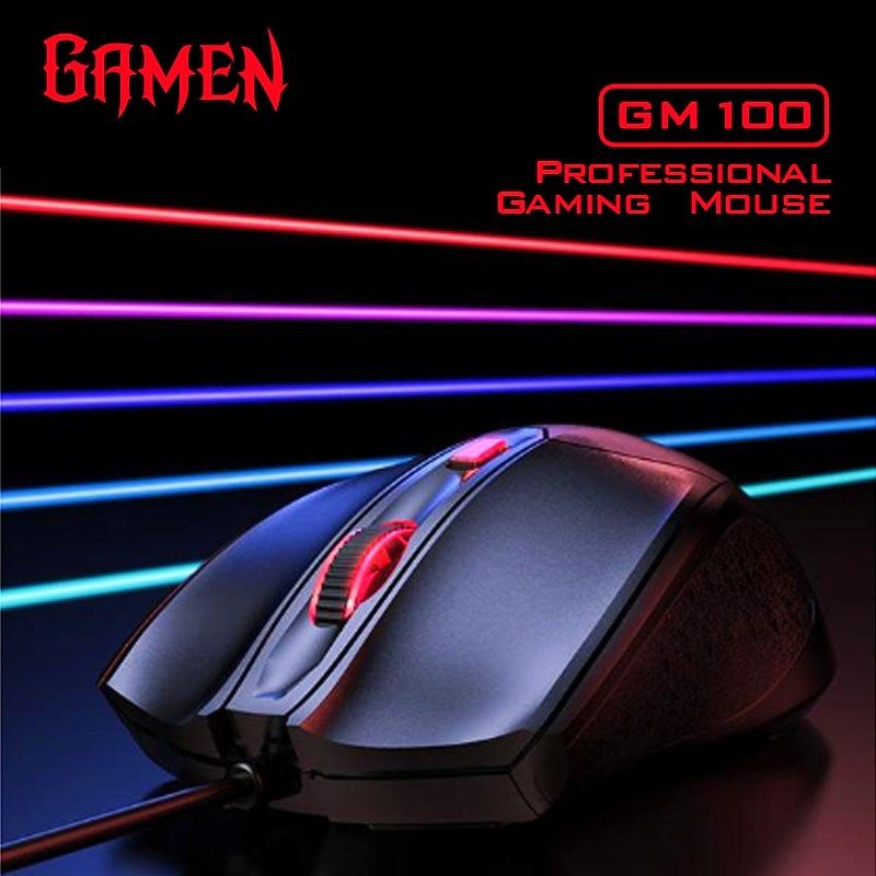 Jual GM-100 ORIGINAL GAMEN MOUSE GAMING RGB LIGHTING EFFECT 2000DPI ...
