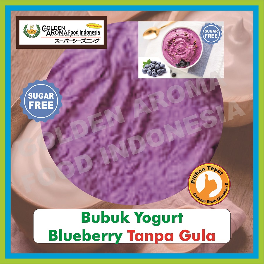 Jual Bubuk Yogurt Rasa Blueberry Tanpa Gula 1 Kg Serbuk Ice Youghurt ...
