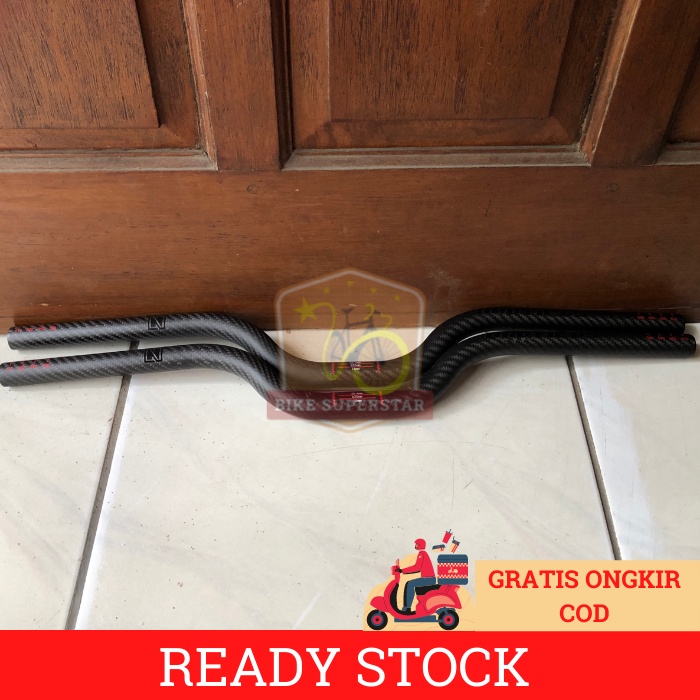 Jual Stang Handlebar Carbon Mid Rise M Bar Nautilus 25.4 x 620 x 60 mm | Shopee Indonesia