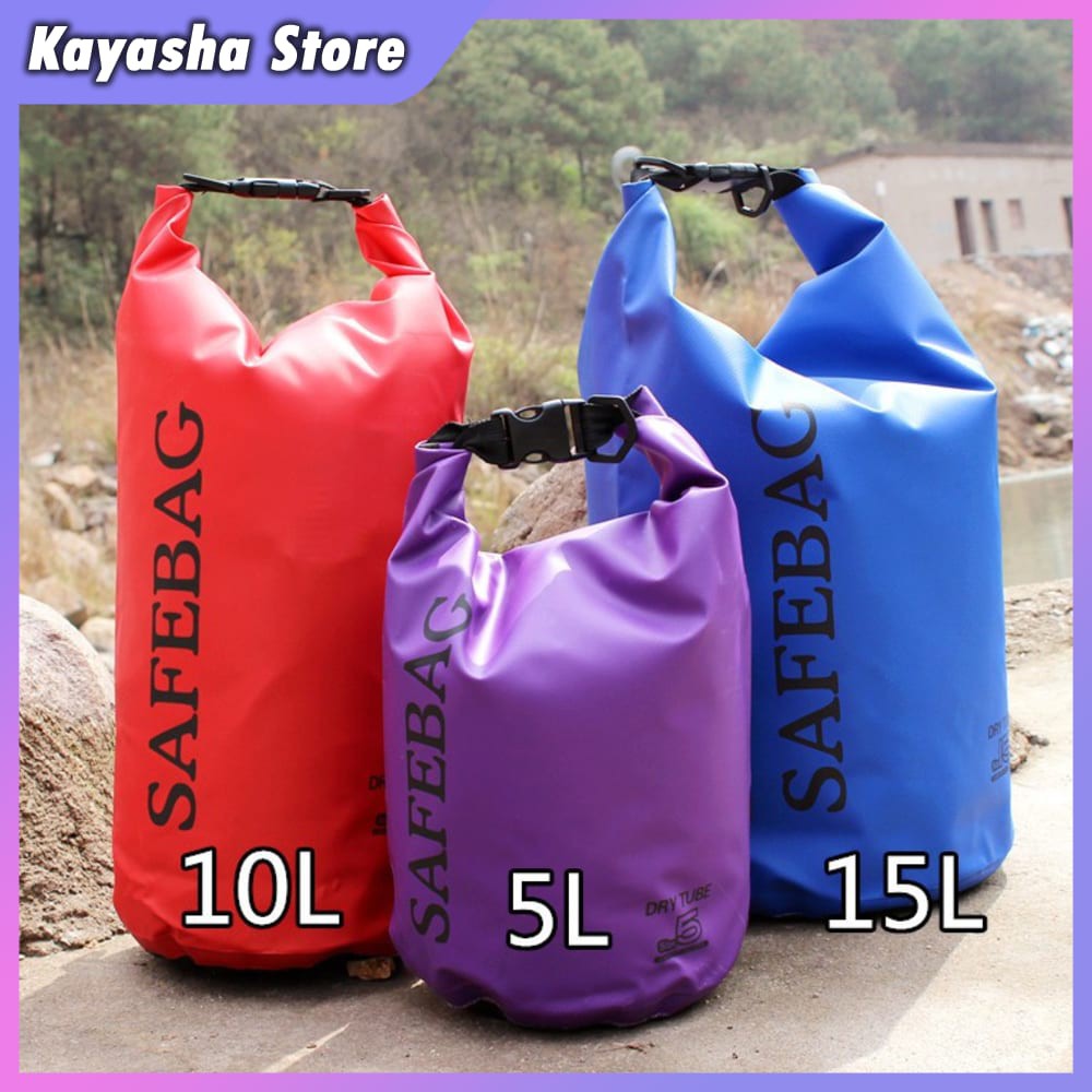 Jual KYS SAFEBAG OUTDOOR DRIFTING WATERPROOF BUCKET DRY BAG 5 LITER ...