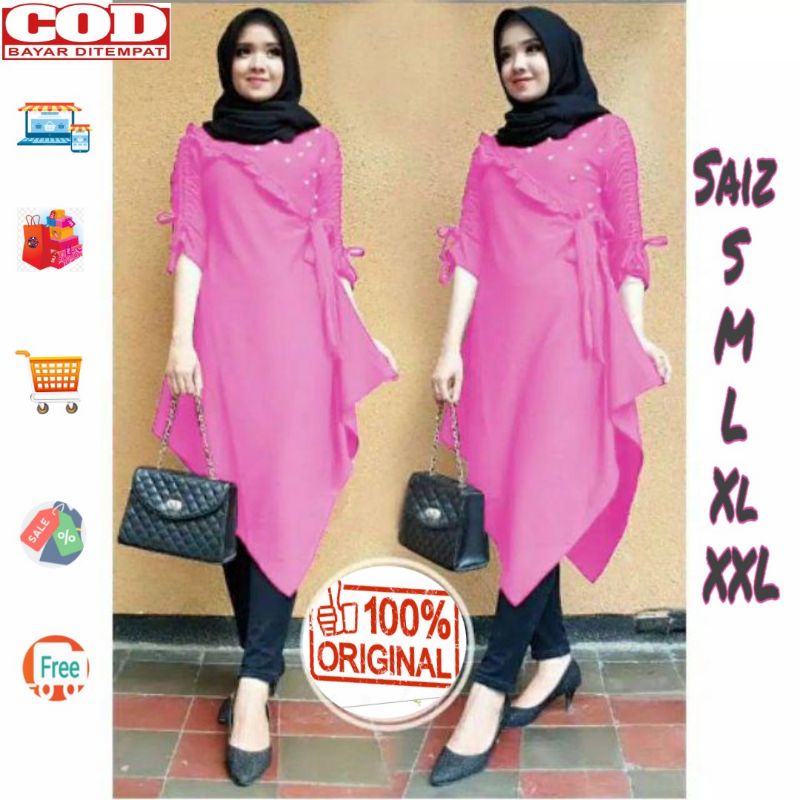 Jual Tunik Wanita Terbaru 2022 Kekinian Remaja Muslim Dewasa Import ...
