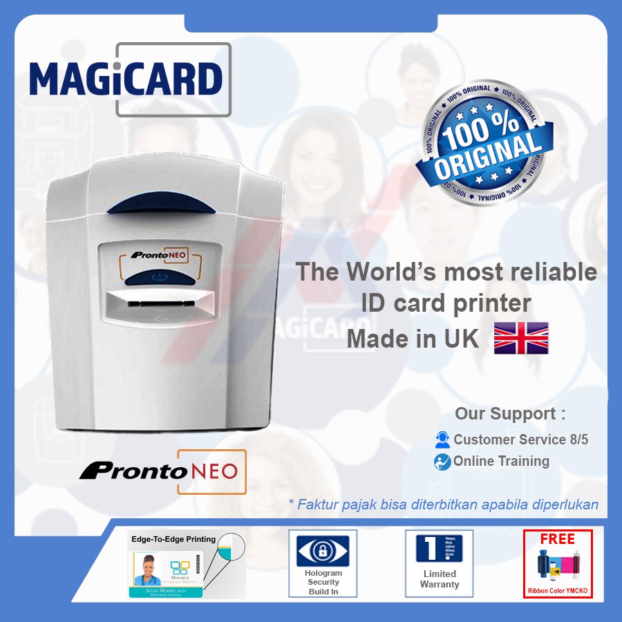 Jual Printer ID Card Magicard Pronto + 1 Ribbon Color | Shopee Indonesia