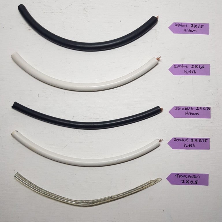 Jual Kabel Serabut/Kabel Rambut DIONN Ukuran 2 x 1.5 / 2 x 0.75 / 2 x 0 ...