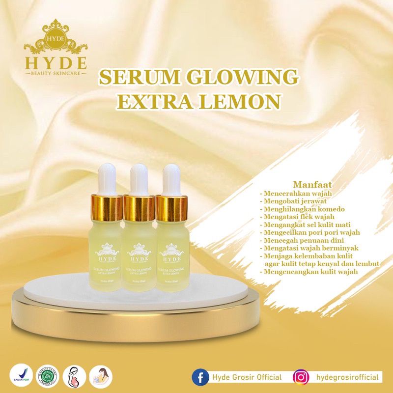 Jual SERUM GLOWING EXTRA LEMON HYDE BEAUTY SKINCARE | Shopee Indonesia
