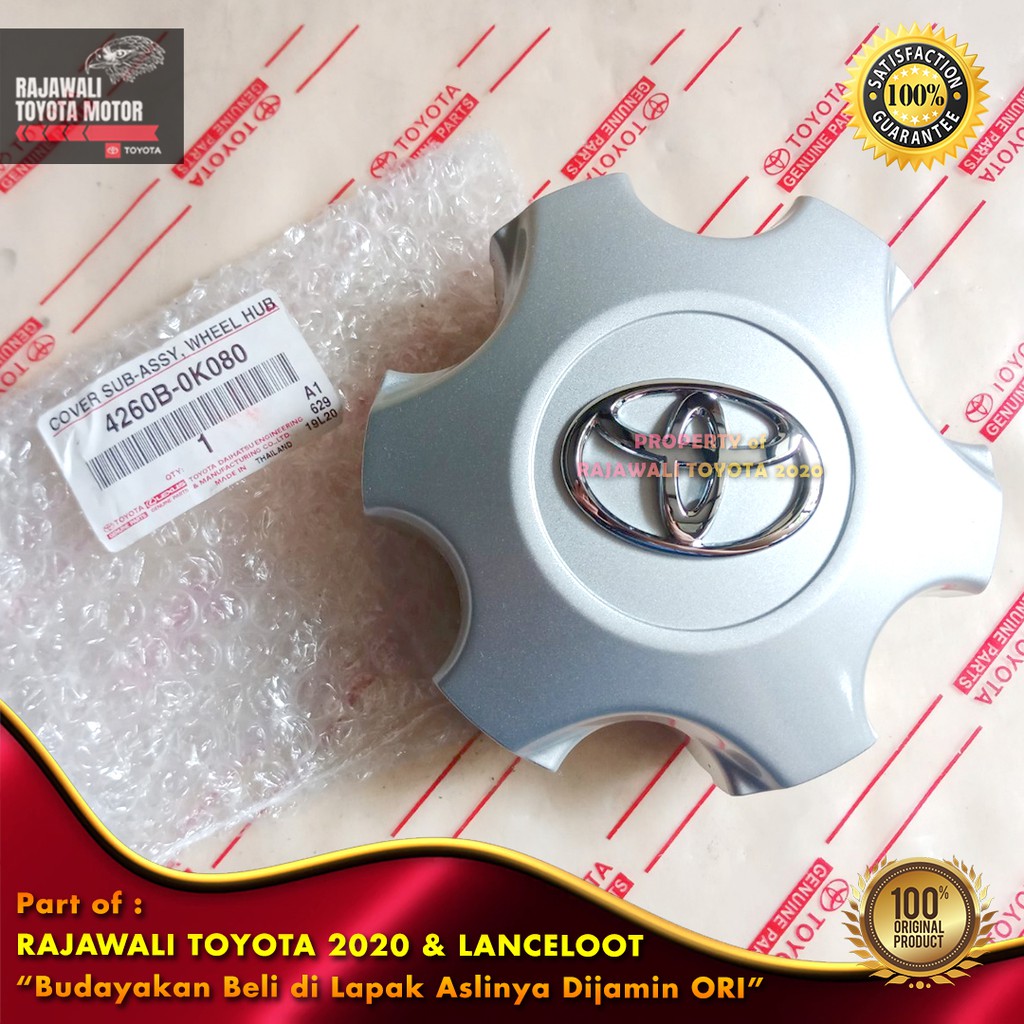 Jual Dop Tutup Velg Fortuner VNT & Hilux 2011-2016 Cover Roda Original ...