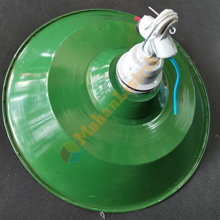 Jual SET Kap Lampu Hijau 30CM Fitting Gantung E27 Outdoor Indoor Caffe Jalan | Shopee Indonesia