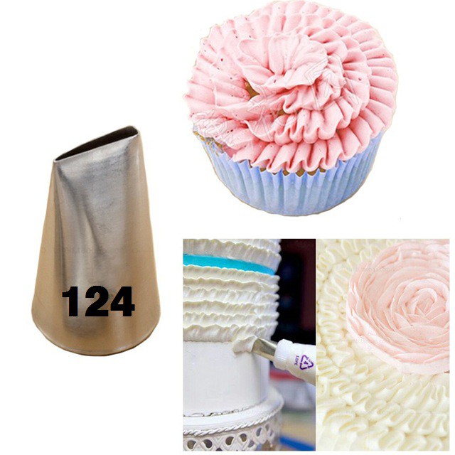 Jual spuit 124 tips tip nozzle kue tanpa sambungan bahan tebal | Shopee ...