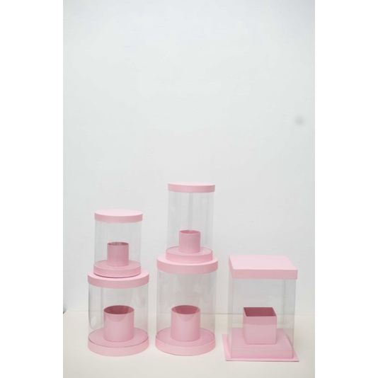 Jual Kotak Bulat Mika Diameter 15cm tinggi 20cm | Shopee Indonesia