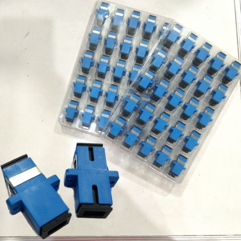 Jual Adapter Fiber Optik SC UPC, Barrel Sambungan Konektor Fiber Optic ...