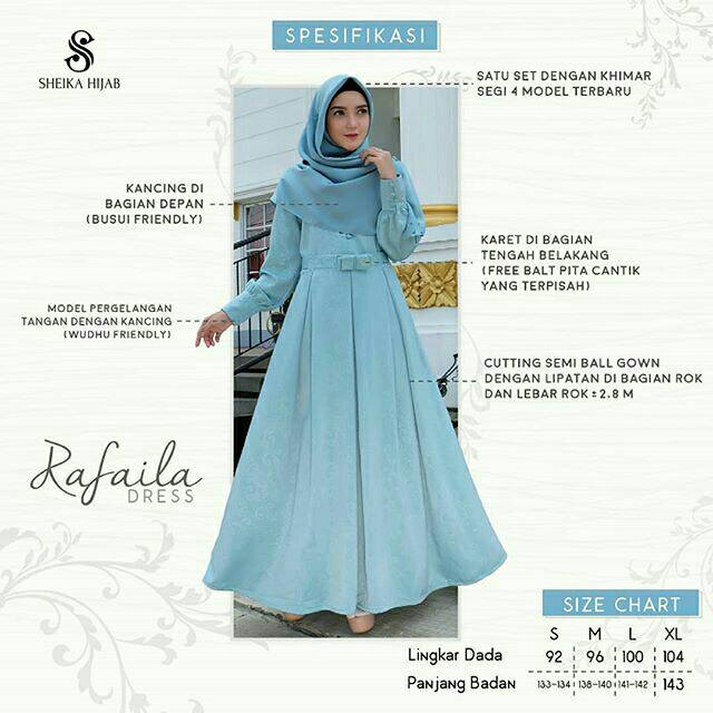 Jual NEW !! RAFAILA DRESS SHEIKA HIJAB | Shopee Indonesia