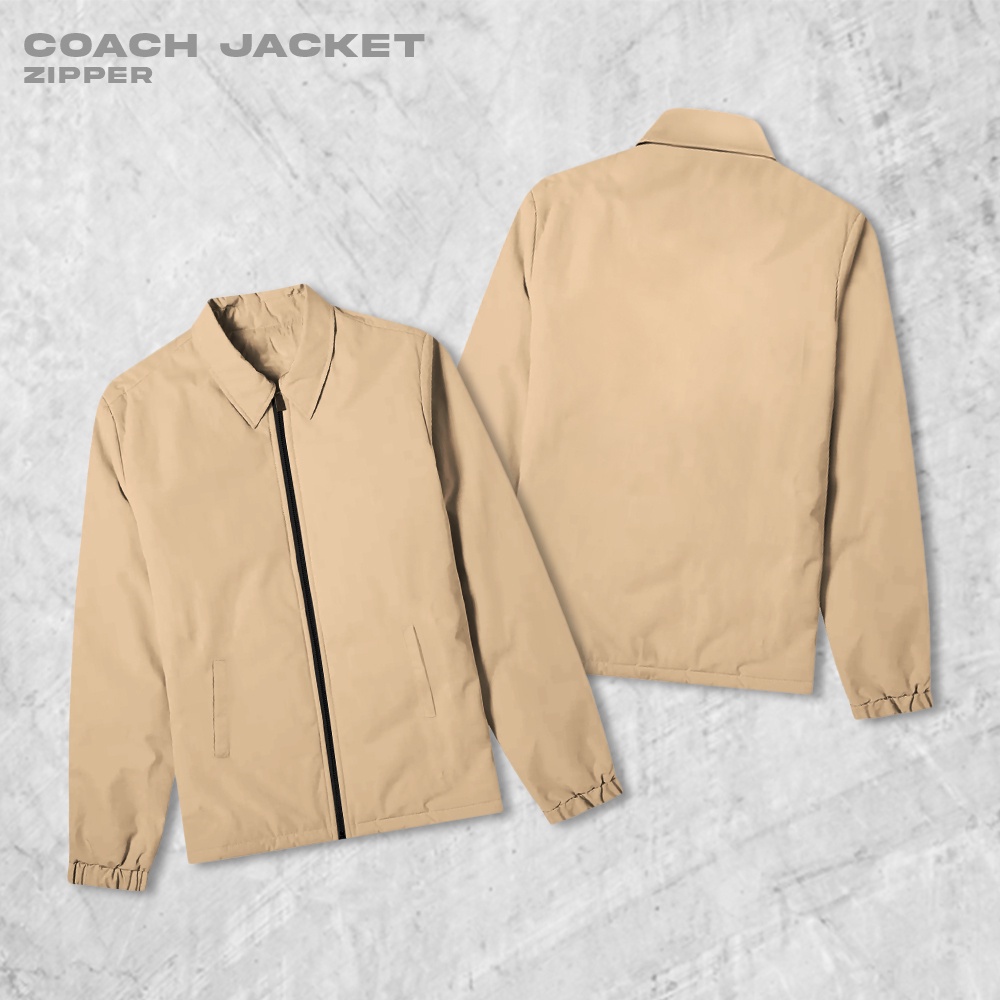 Jual FortKlass Zipper Dito Jaket Coach Polos Pria Jaket Parasut Unisex ...