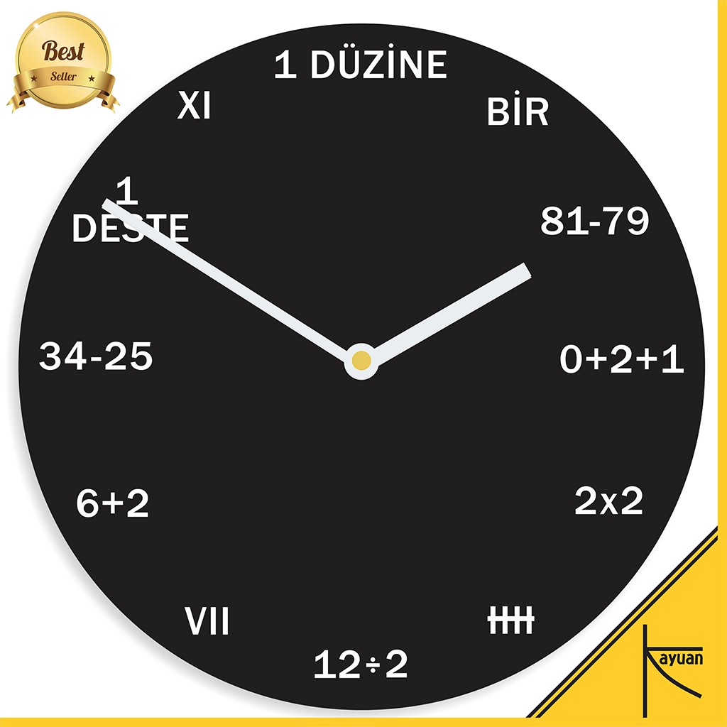 Jual Jam Dinding Rumus Matematika Motif Math Pajangan Unik Rumah PRIA ...