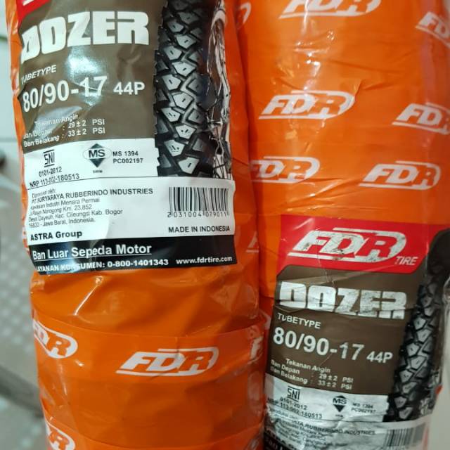 Jual Ban Luar Belakang FDR Dozer 80 / 90 Ring 17 Tube Type Tipe Ban ...