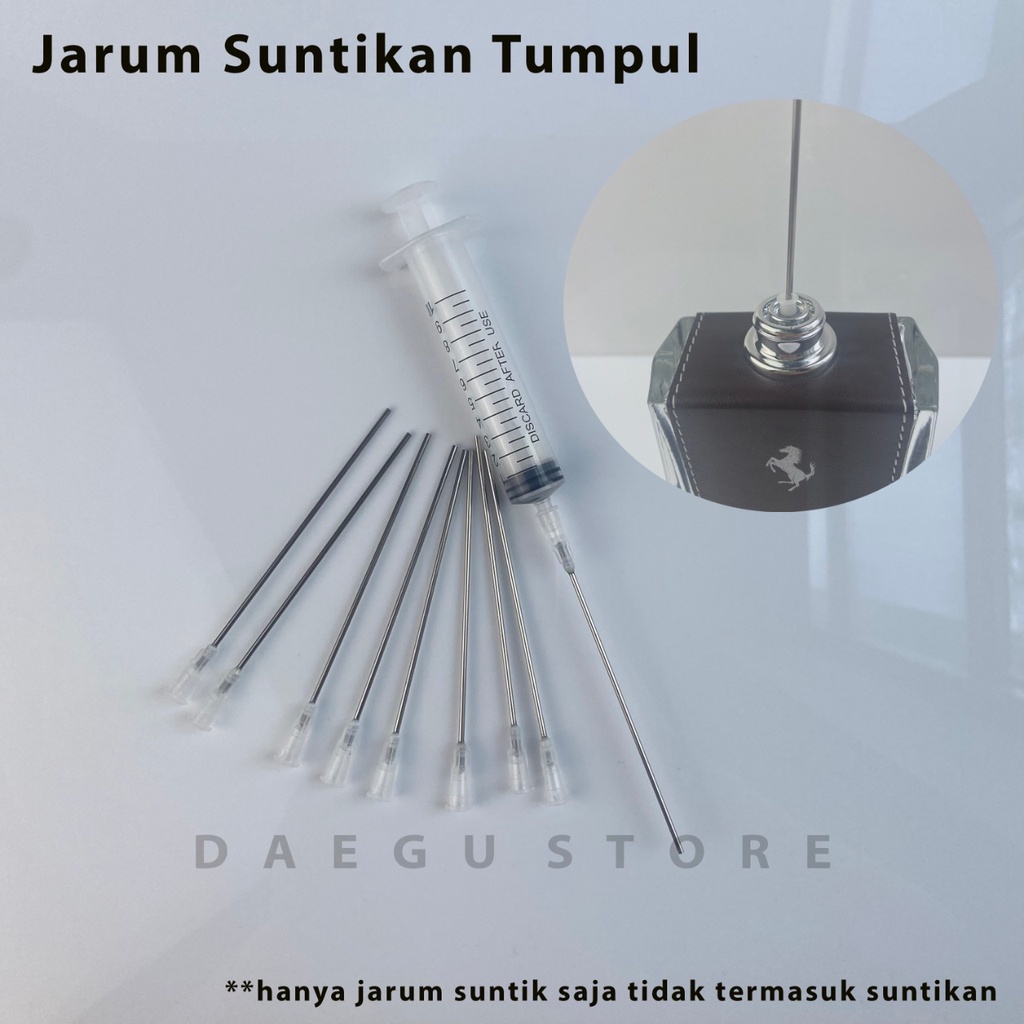 Jual Jarum Tumpul Kepala Suntikan untuk Pemindah Parfum Spuit | Shopee ...